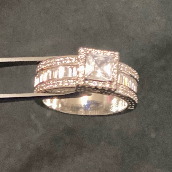 Jewelry | 925 Silver Princess Cut Wedding Ring Engagement Ring Bridal ...